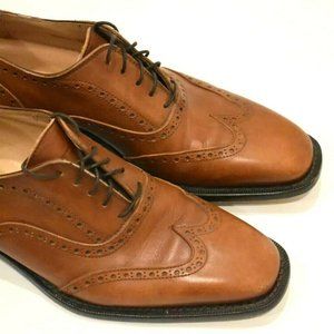 Billy Reid | Shoes | Billy Reid Wingtip Brown Leather Oxford Shoes Mens ...